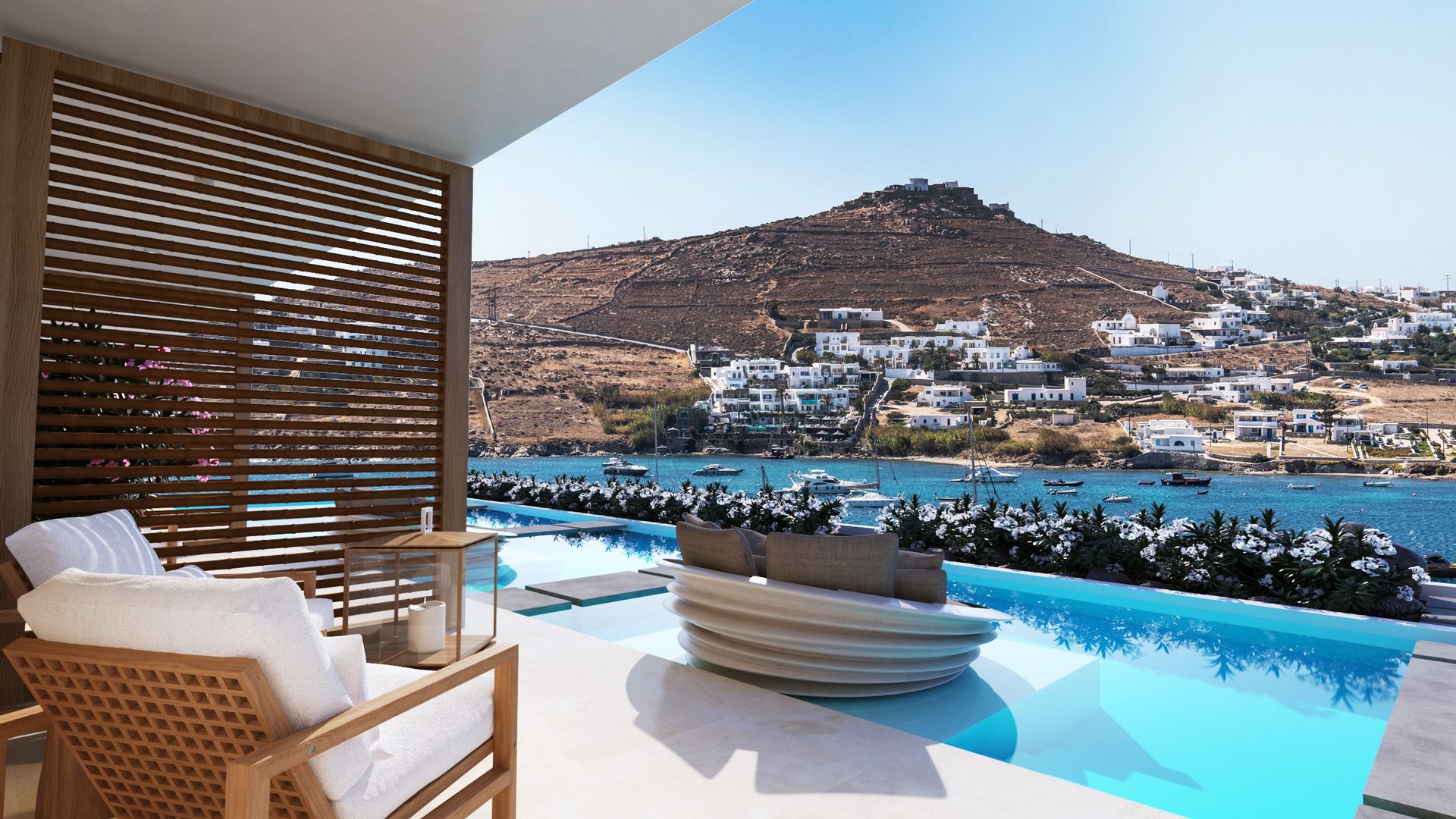 ONCE IN MYKONOS LUXURY RESORT - ORNOS, Mykonos | Escape to Greece | escapetogreece.com